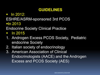 Updates on management of Adolescent PCOS An evidence based approach ...