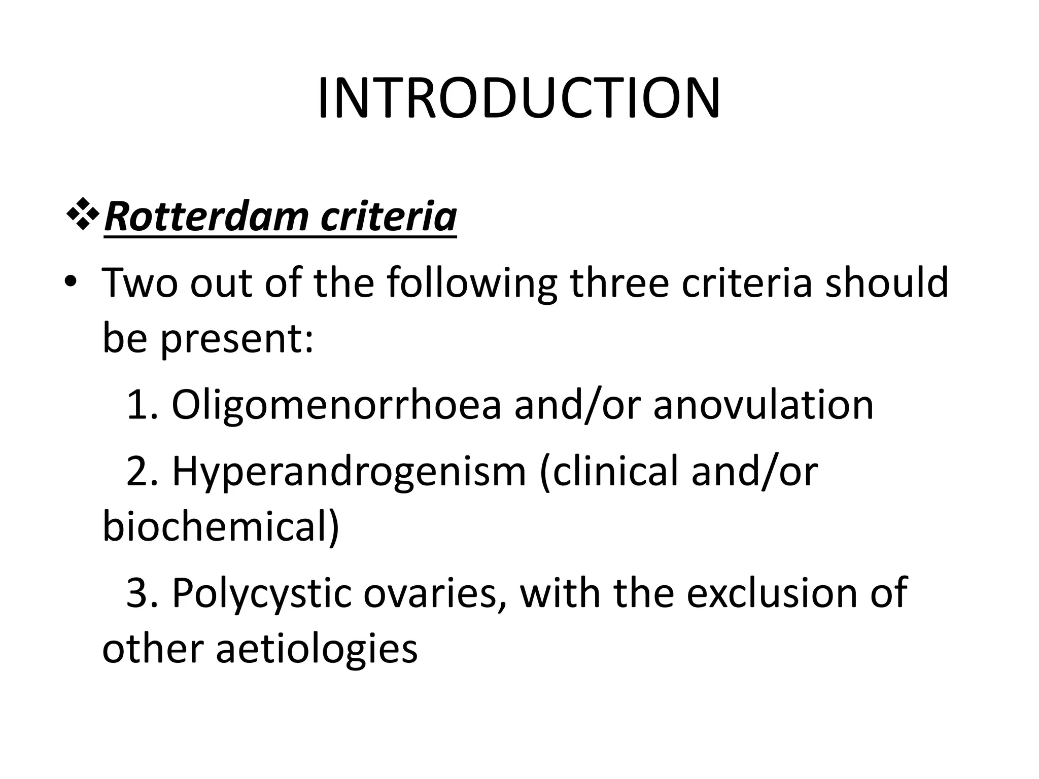 Polycystic Ovarian Syndrome (PCOS) by Dr. Aryan | PPTX