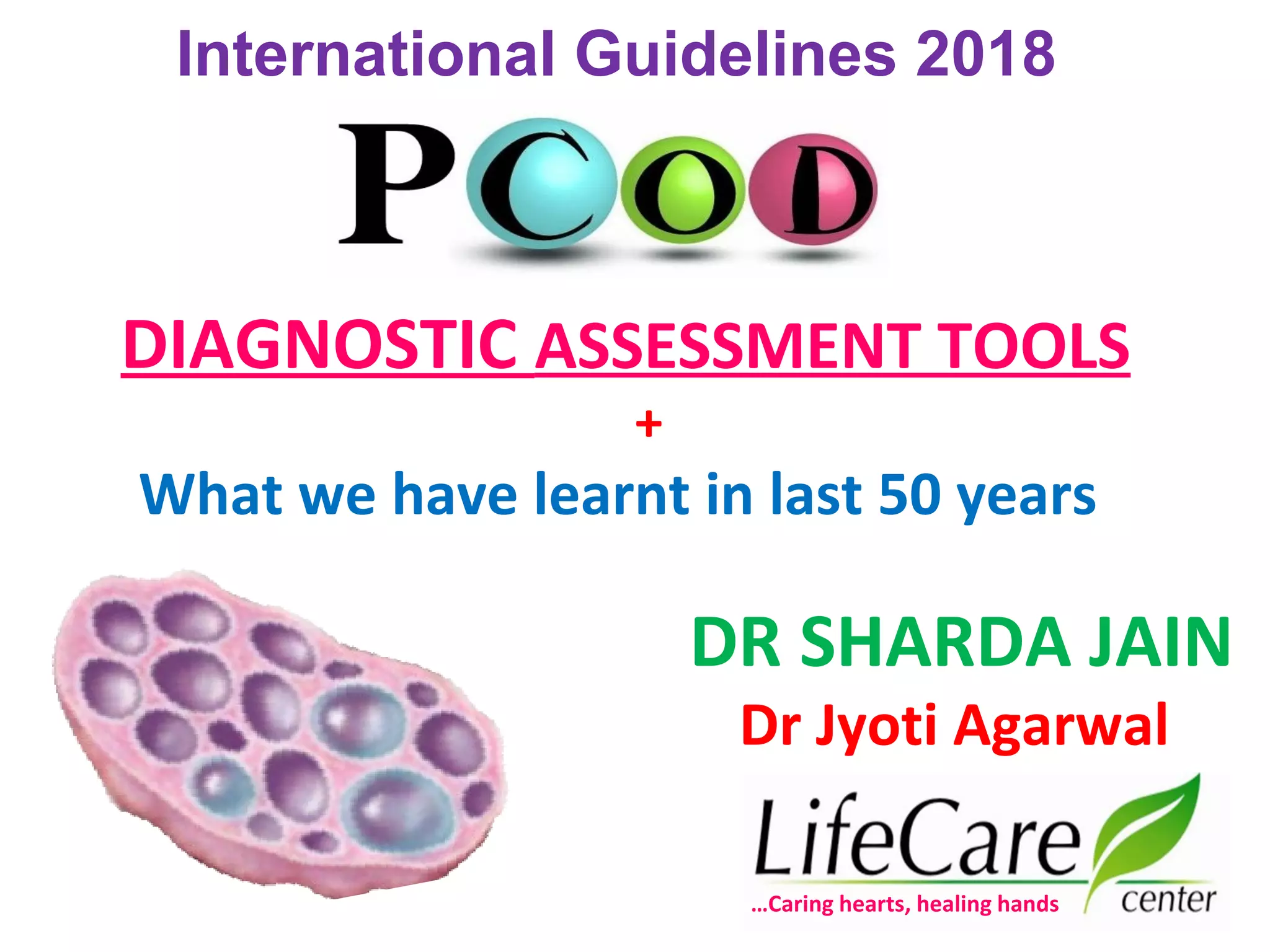 International Guidelines 2018 PCOD Dr Sharda Jain , Dr Jyoti Agarwal | PPT