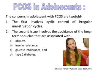 Pcos in adolescents | PPT