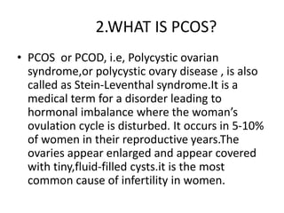 Pcos natural homeo treatments | PPSX | Infertility | Reproductive Health