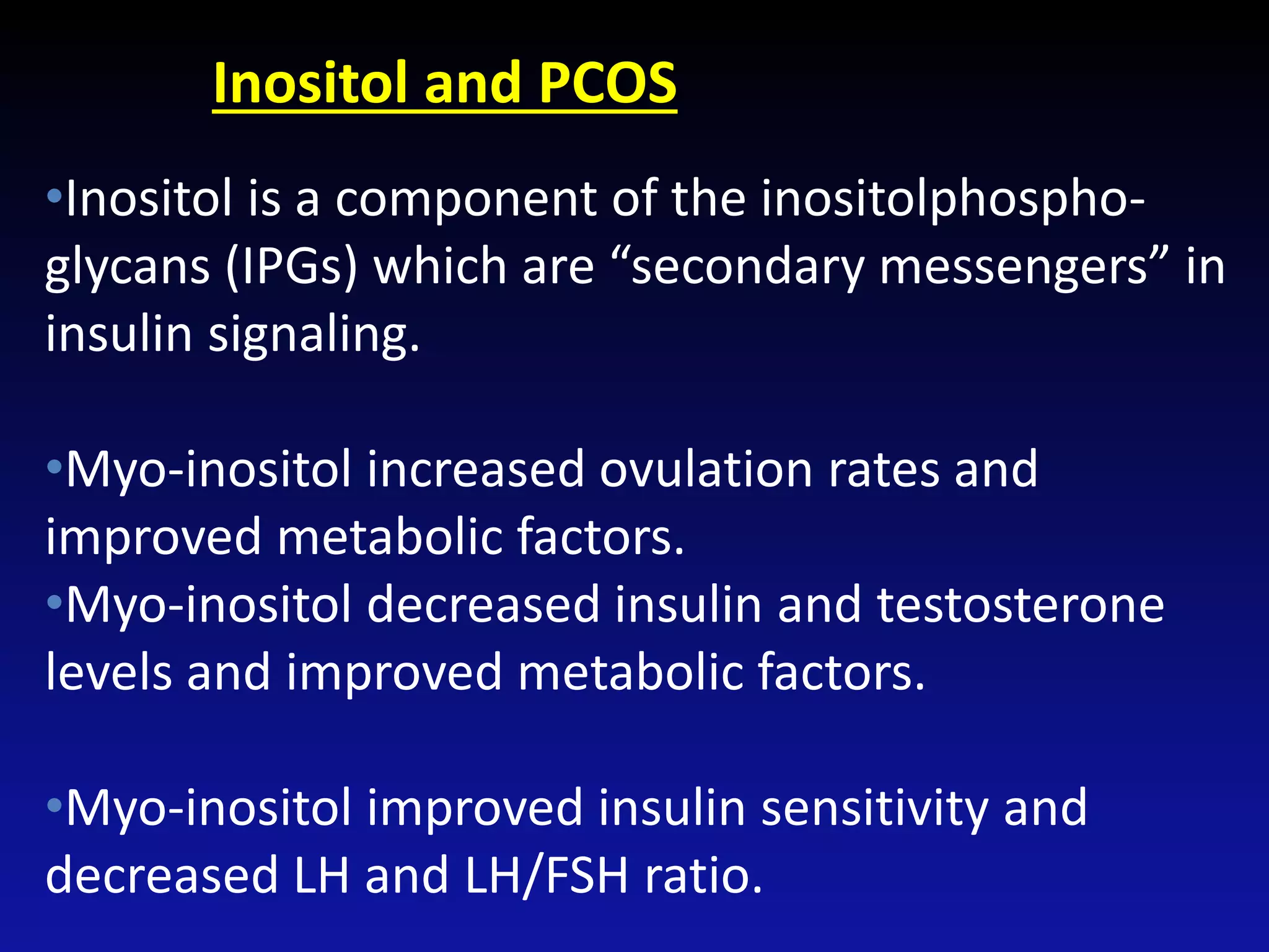Role of Nutrition in Management of PCOS | PDF