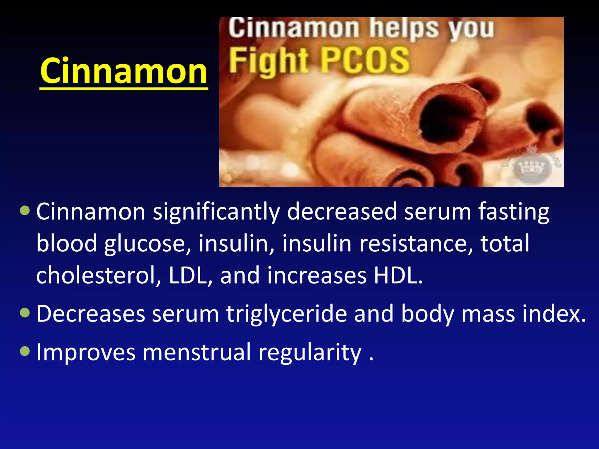 Role of Nutrition in Management of PCOS | PDF