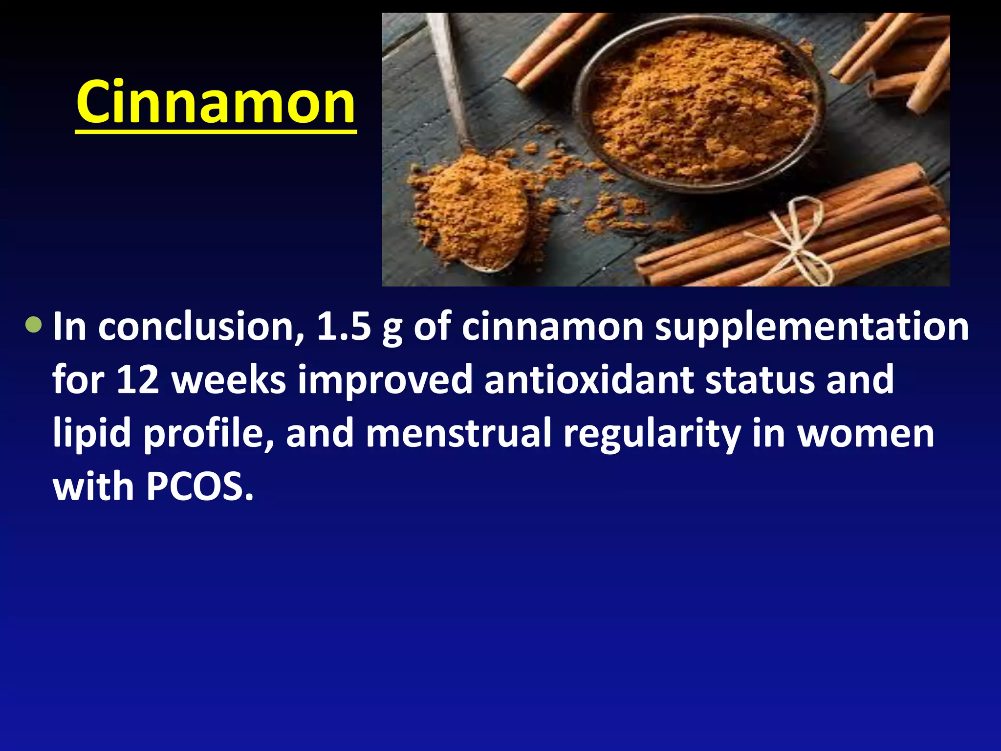 Role of Nutrition in Management of PCOS | PDF