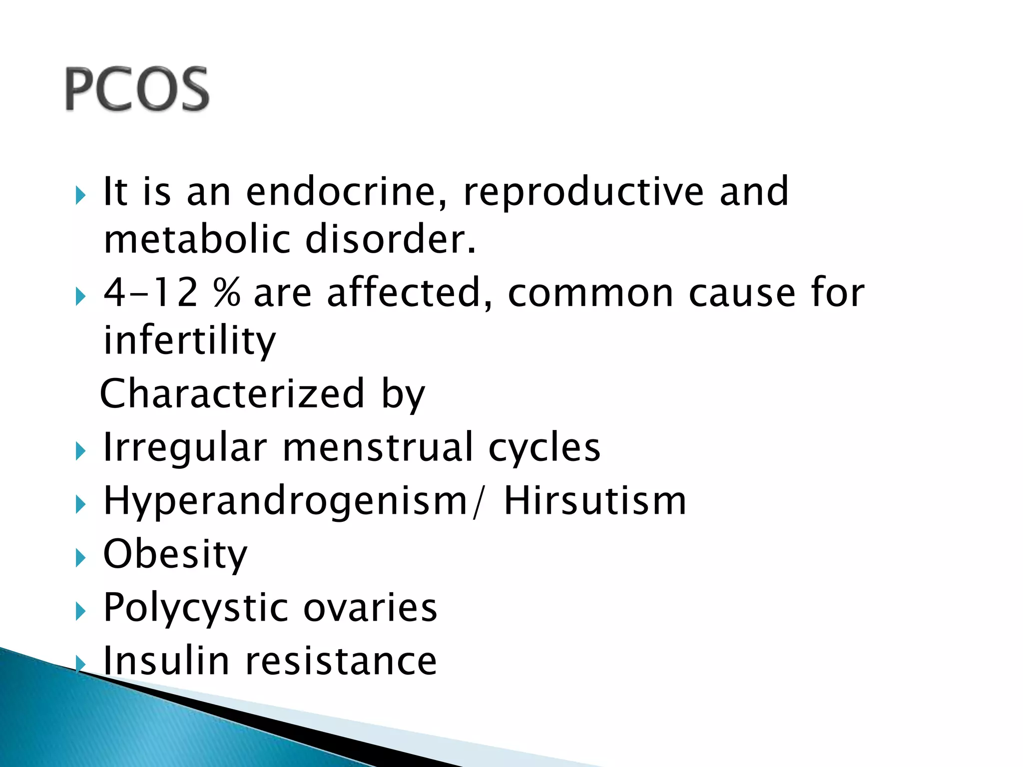 Pcos overview | PPTX | Endocrine and Metabolic Diseases | Diseases and ...