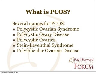 Polycystic Ovary Syndome (PCOS) and Fertility | PDF