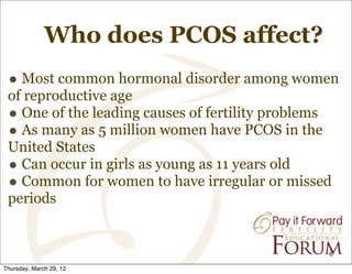 Polycystic Ovary Syndome (PCOS) and Fertility | PDF