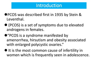 Pcos (polycystic ovarian syndrome) | PPTX