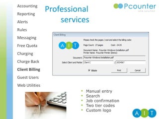 Pcounter Print Management - Overview | PPTX