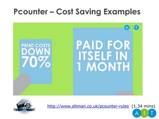 Pcounter Print Management - Overview | PPTX