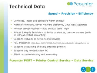 Pcounter Print Management - Overview | PPTX | Shareware and Freeware ...