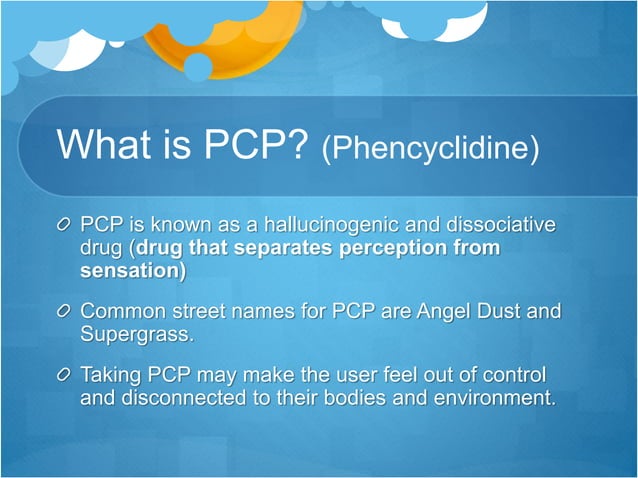 PCP | PPTX | Illegal Drugs, Tobacco, eCigarettes, Vaping, Alcohol ...