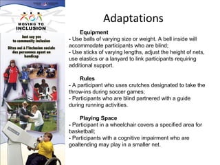 Moving to Inclusion: Opening doors to people of all abilities | PPT