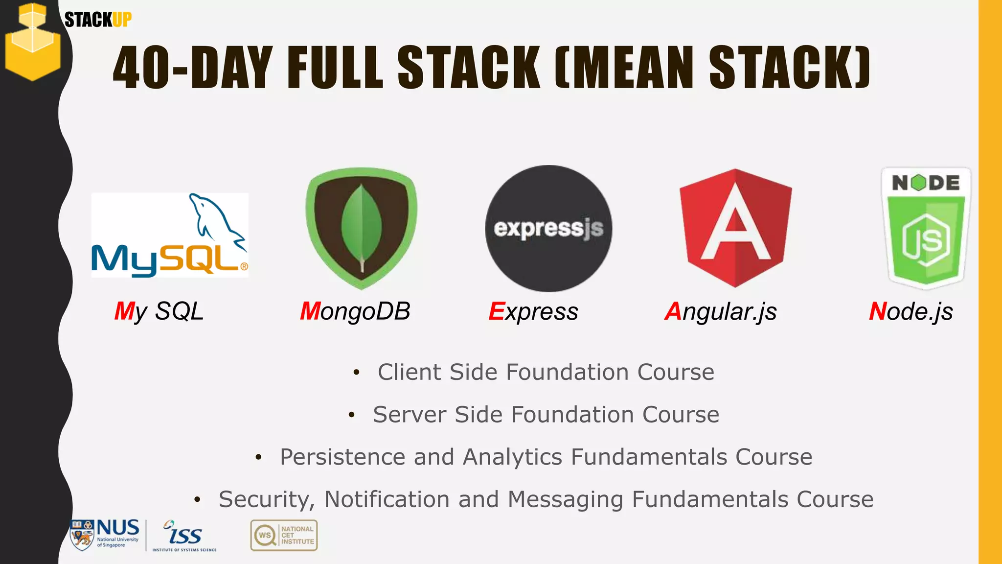 NUS-ISS PCP for FullStack Software Developers | PPTX | Web Development | Internet