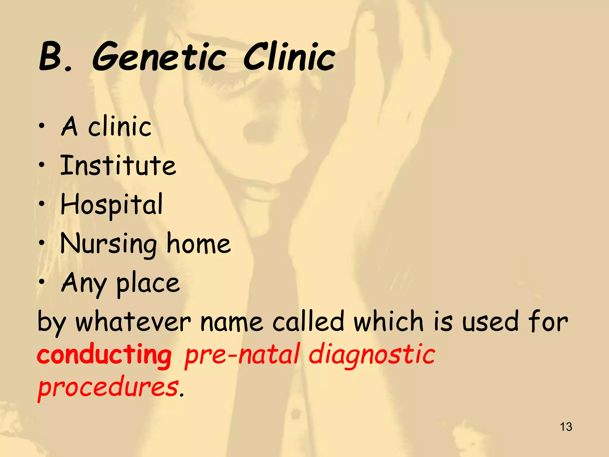 PRECONCEPTION AND PRENATAL DIAGNOSTIC TECHNIQUE | PPTX
