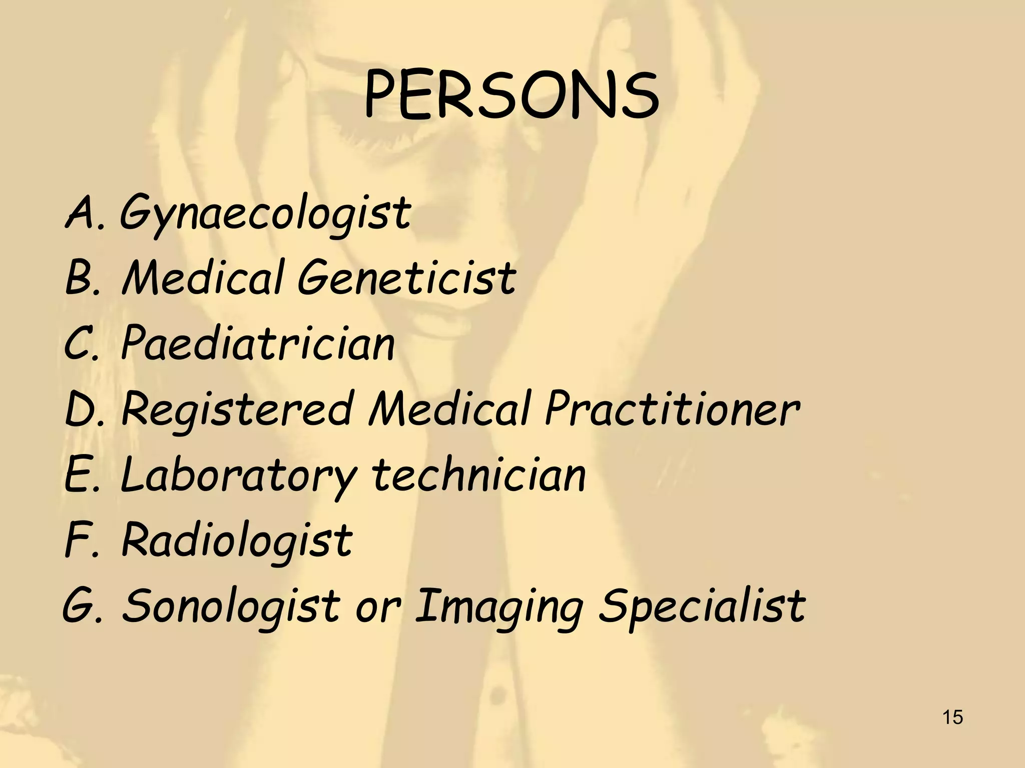 PRECONCEPTION AND PRENATAL DIAGNOSTIC TECHNIQUE | PPTX