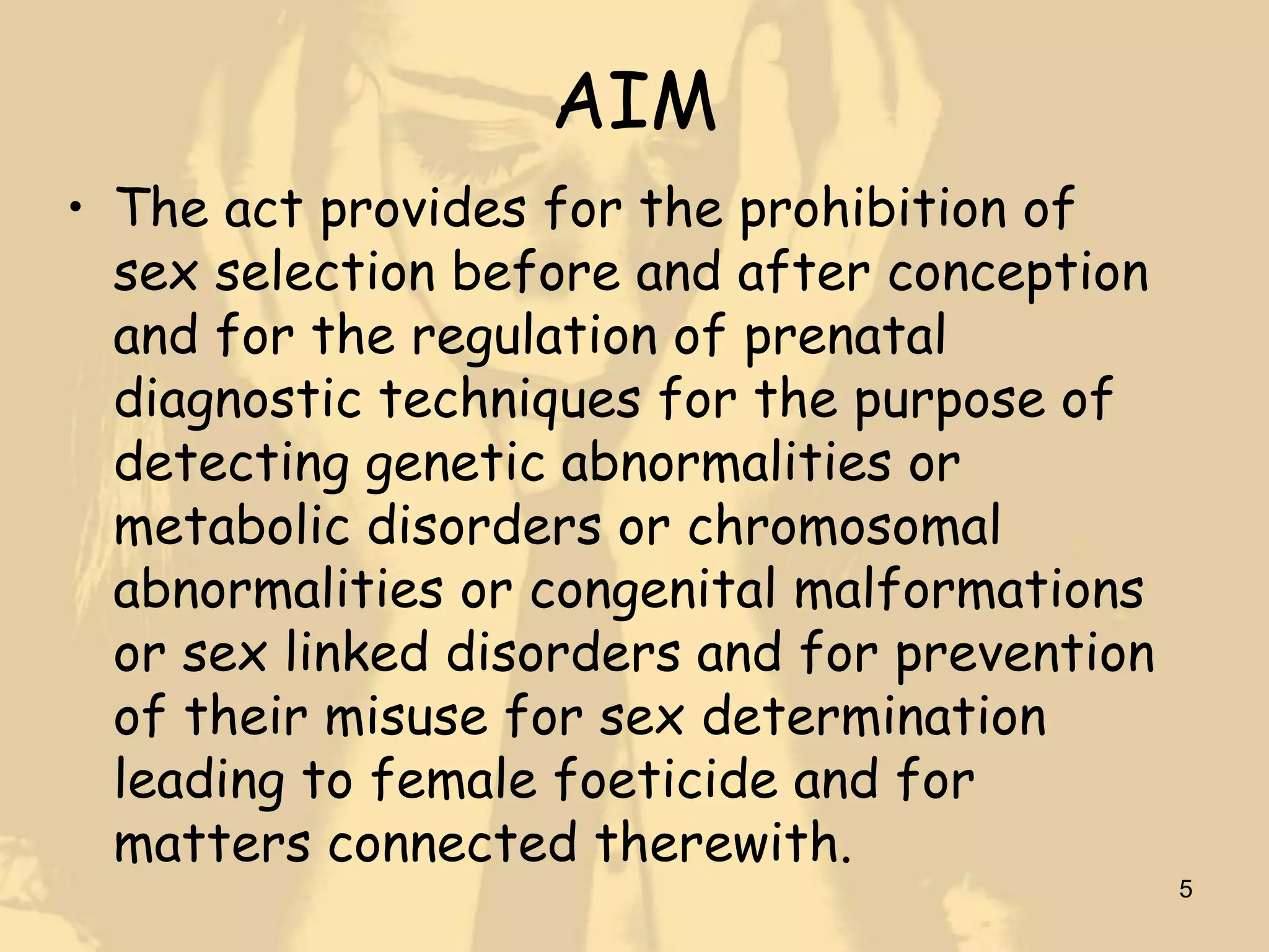 PRECONCEPTION AND PRENATAL DIAGNOSTIC TECHNIQUE | PPTX