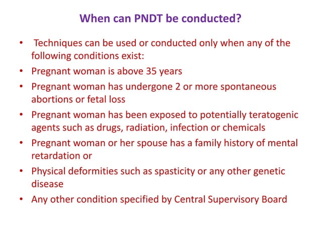 PCPNDT | PPT | Pregnancy | Reproductive Health