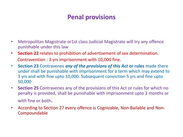 PCPNDT | PPT | Pregnancy | Reproductive Health