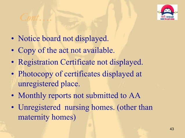 Pcpndt act | PPTX | Pregnancy | Reproductive Health