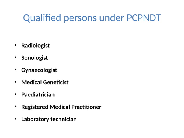 PCPNDT and radiation protection in pregnancy.pptx | Pregnancy ...