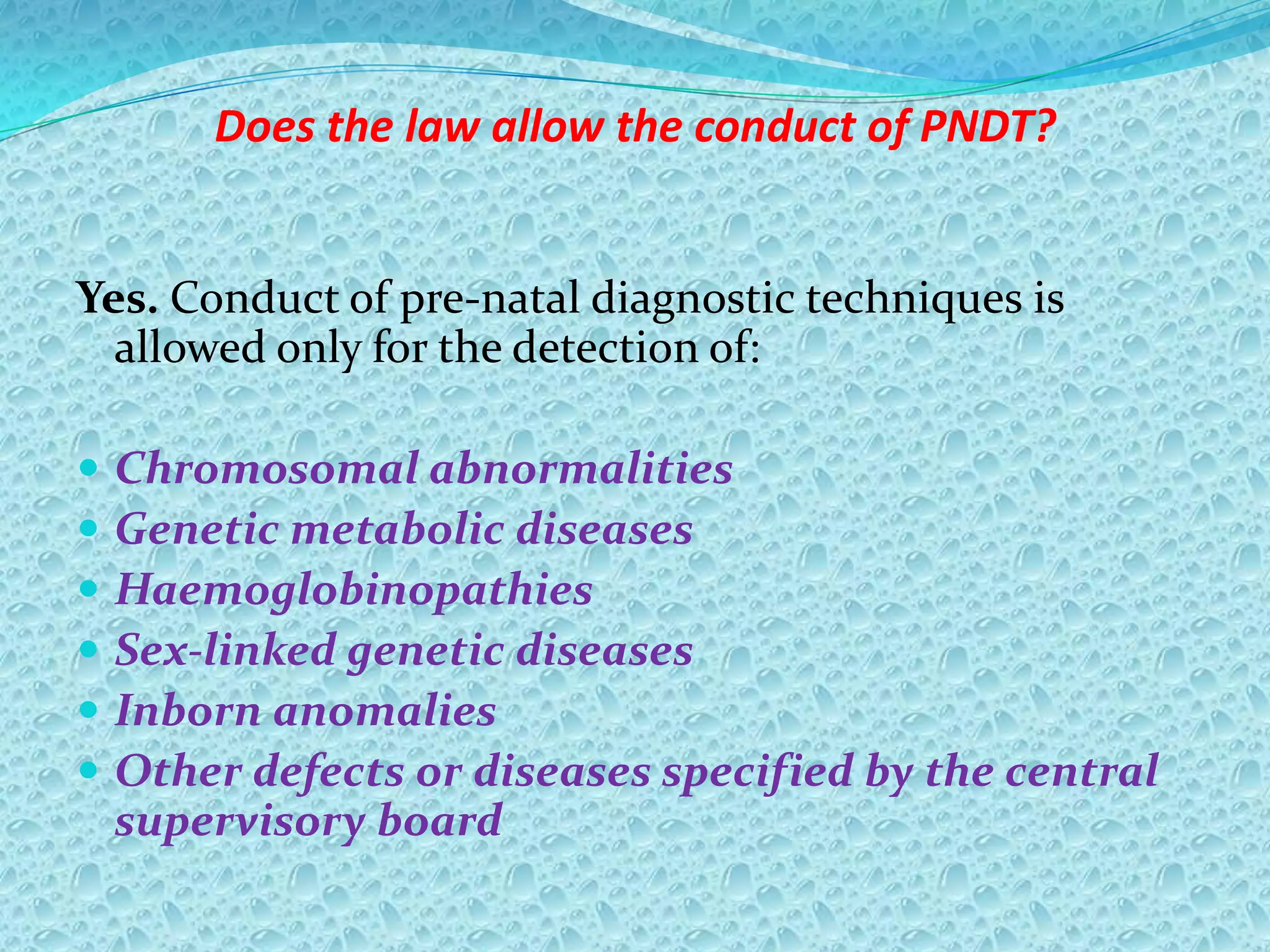 PNDT ACT/ PCPNDT ACT FOR UNDERGRADUATES | PDF