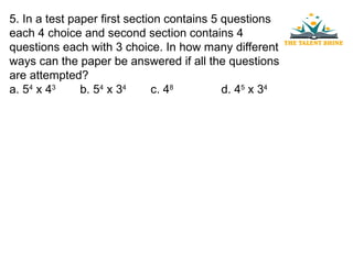 Permutations and combinations presentation | PPTX