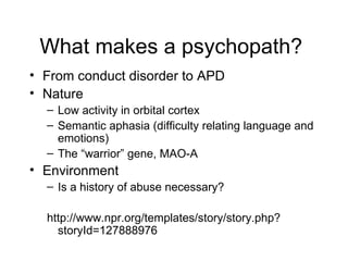 Psych Circle Psychopathy | PPT