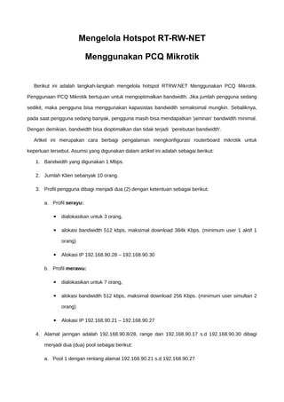 Pcq rt-rw-net | PDF
