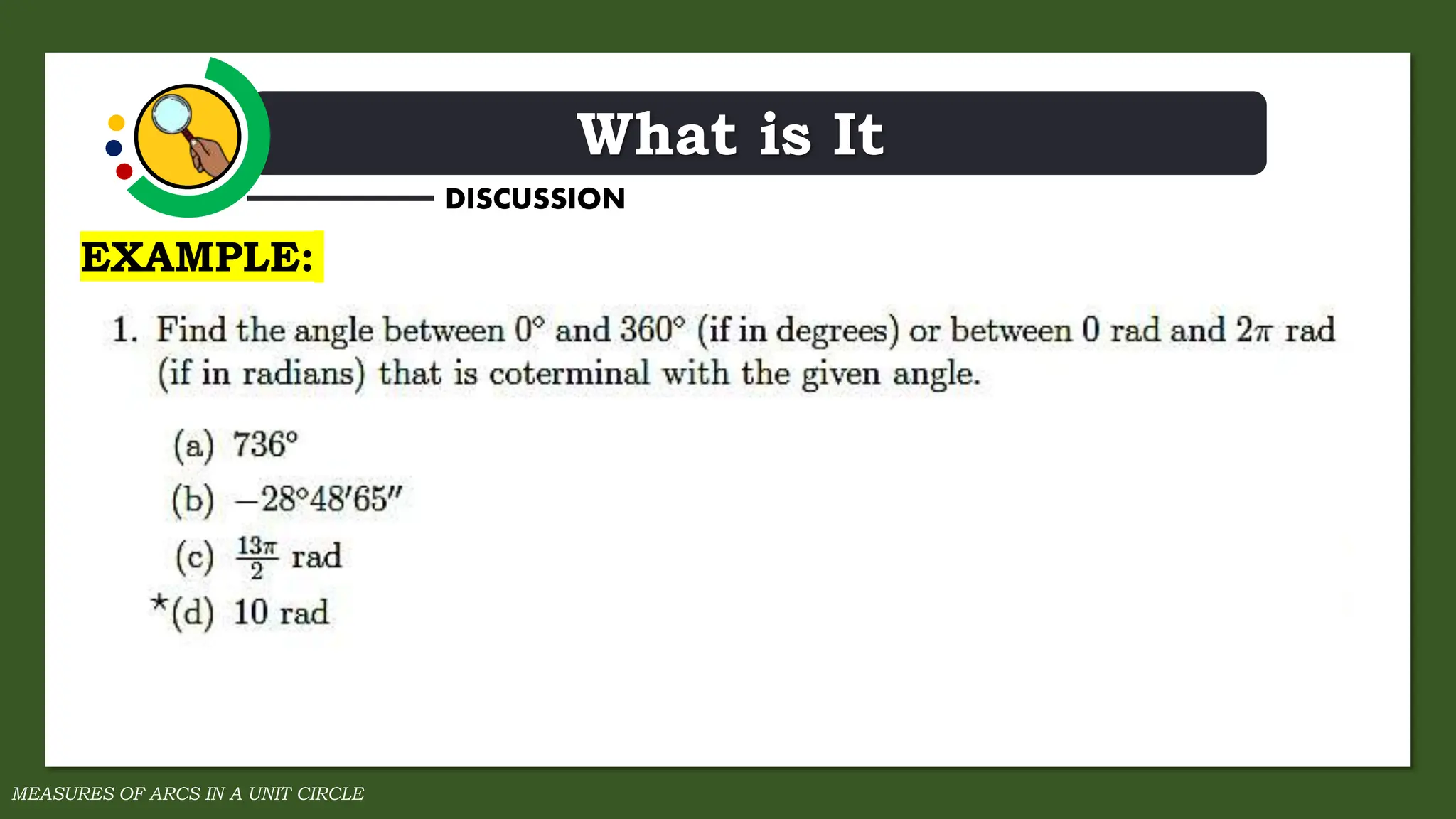 PC_Q2_W1-2_Angles in a Unit Circle Presentation PPT | PPTX