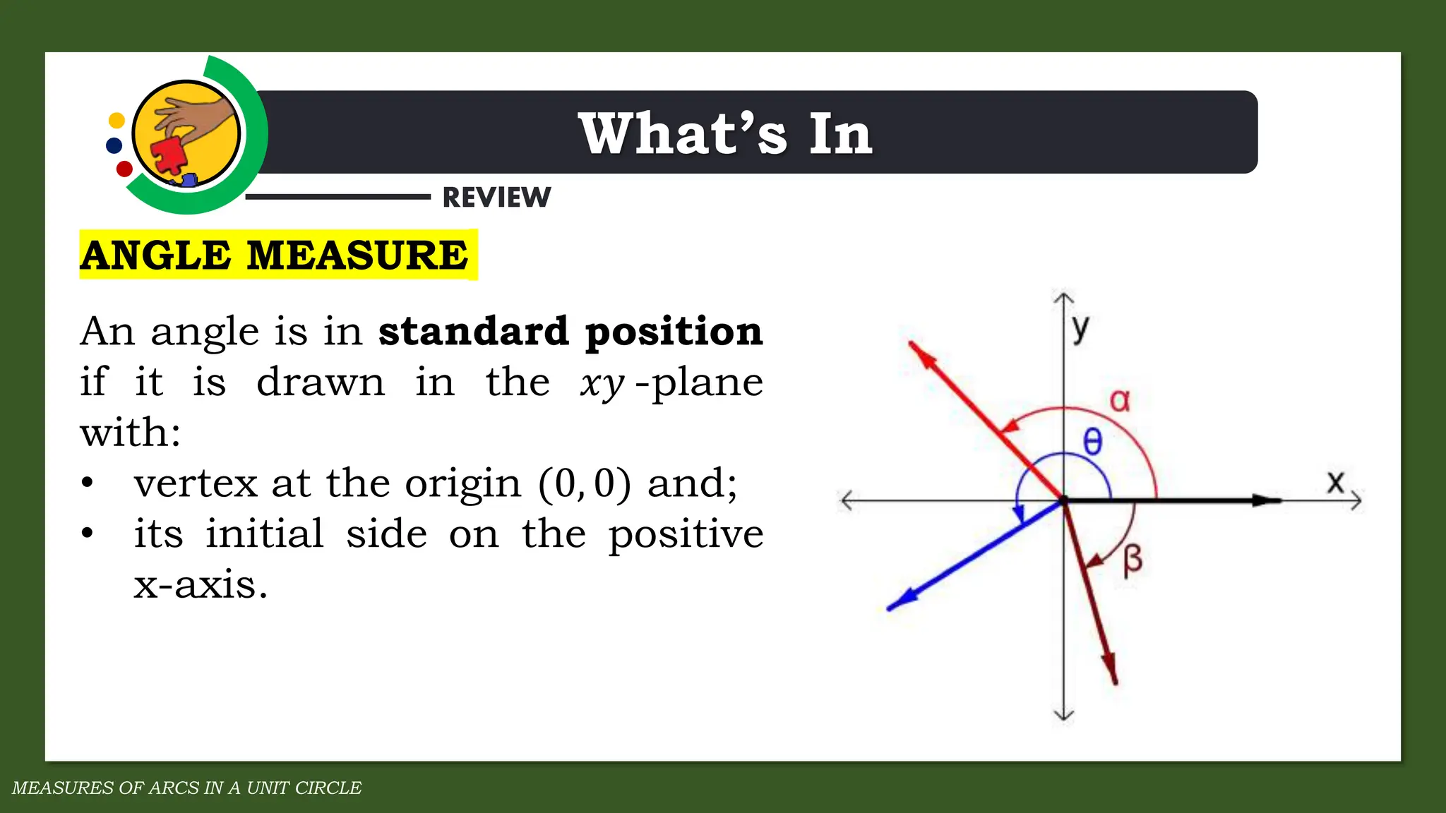 PC_Q2_W1-2_Angles in a Unit Circle Presentation PPT | PPTX