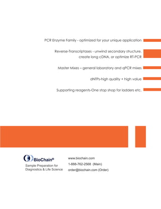 Biochain PCR Products | PPT