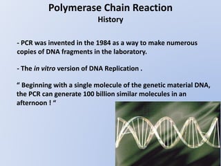 Polymerase Chain Reaction - PCR | PPTX
