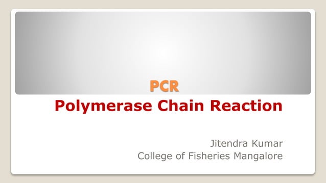 Pcr | PPT