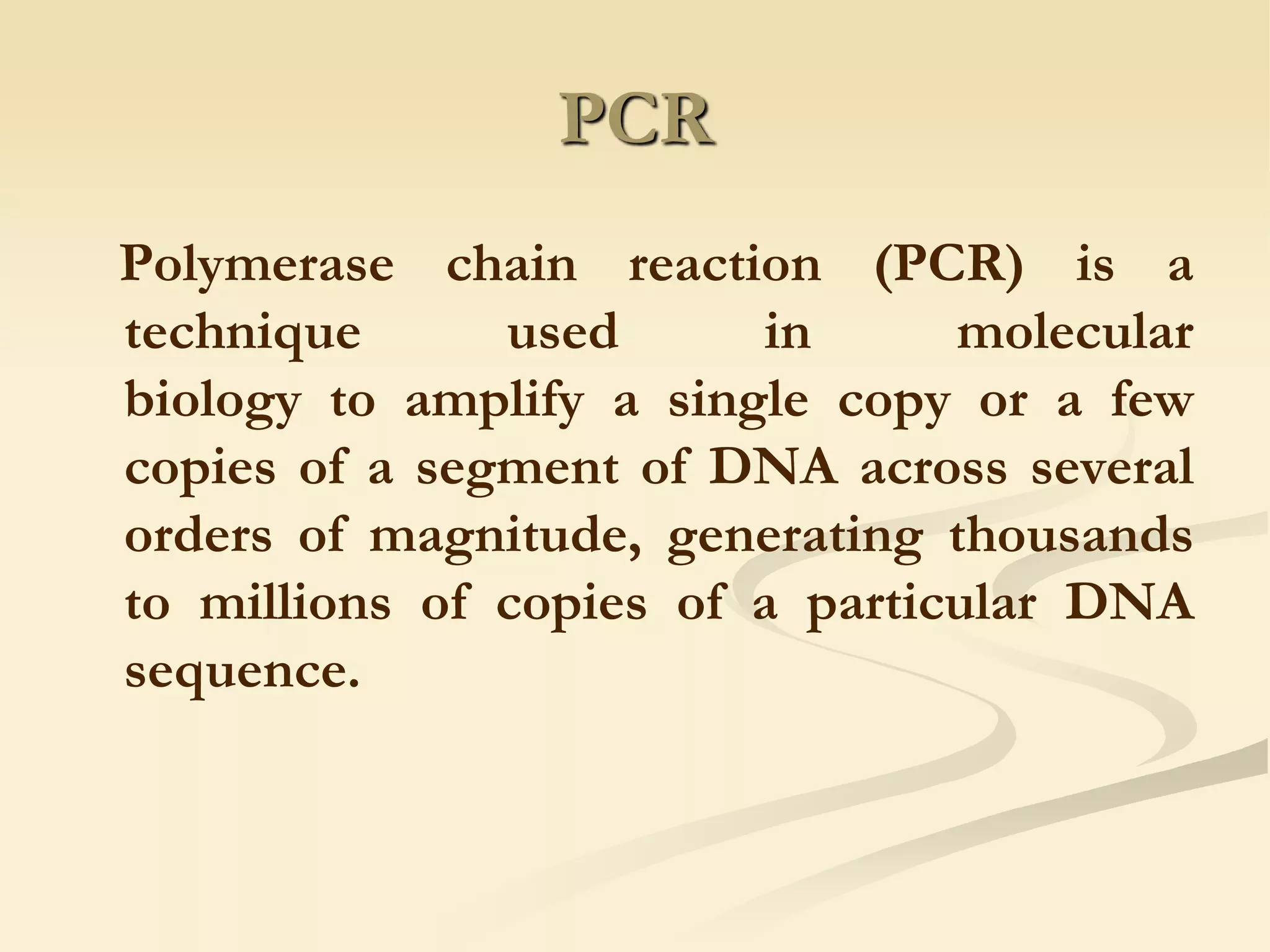PCR | PPTX