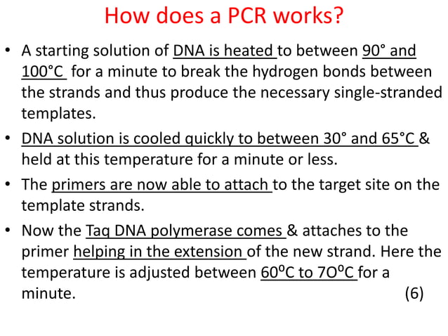 Polymerase Chain Reaction(PCR) | PPT