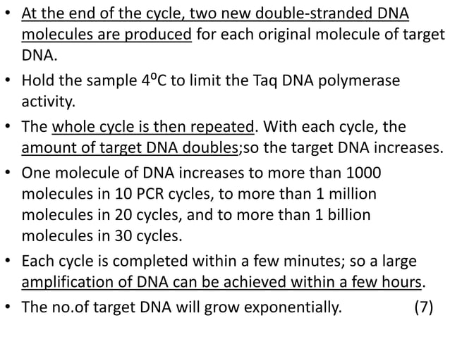 Polymerase Chain Reaction(PCR) | PPT