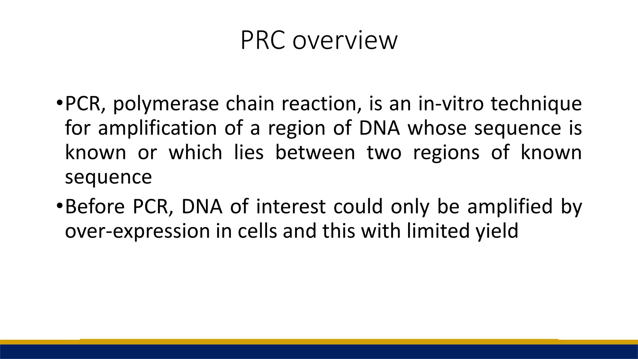 Polymerase chain reaction (PCR) | PPT