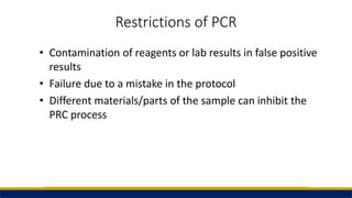 Polymerase chain reaction (PCR) | PPTX