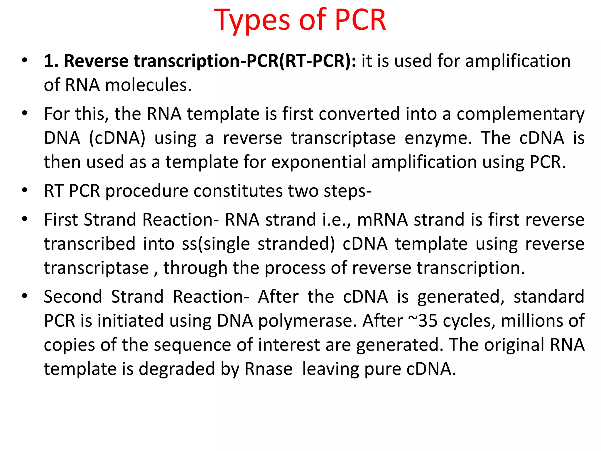 Polymerase Chain Reaction, PCR-139, Definition, Principle, Types and ...
