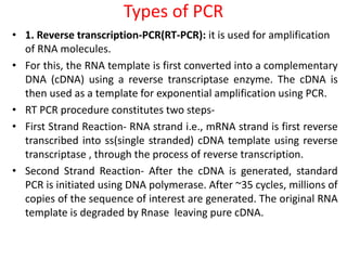 Polymerase Chain Reaction, PCR-139, Definition, Principle, Types and ...