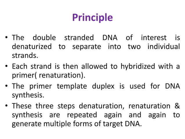 Polymerase Chain Reaction, PCR-139, Definition, Principle, Types and ...