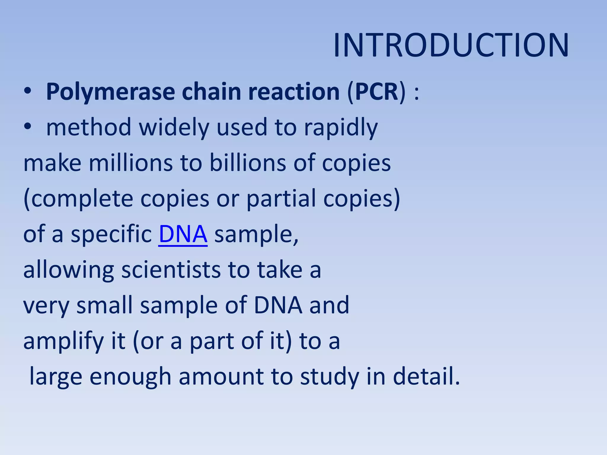 Polymerase chain reaction | PPT