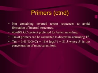 Polymerase Chain Reaction | PPT