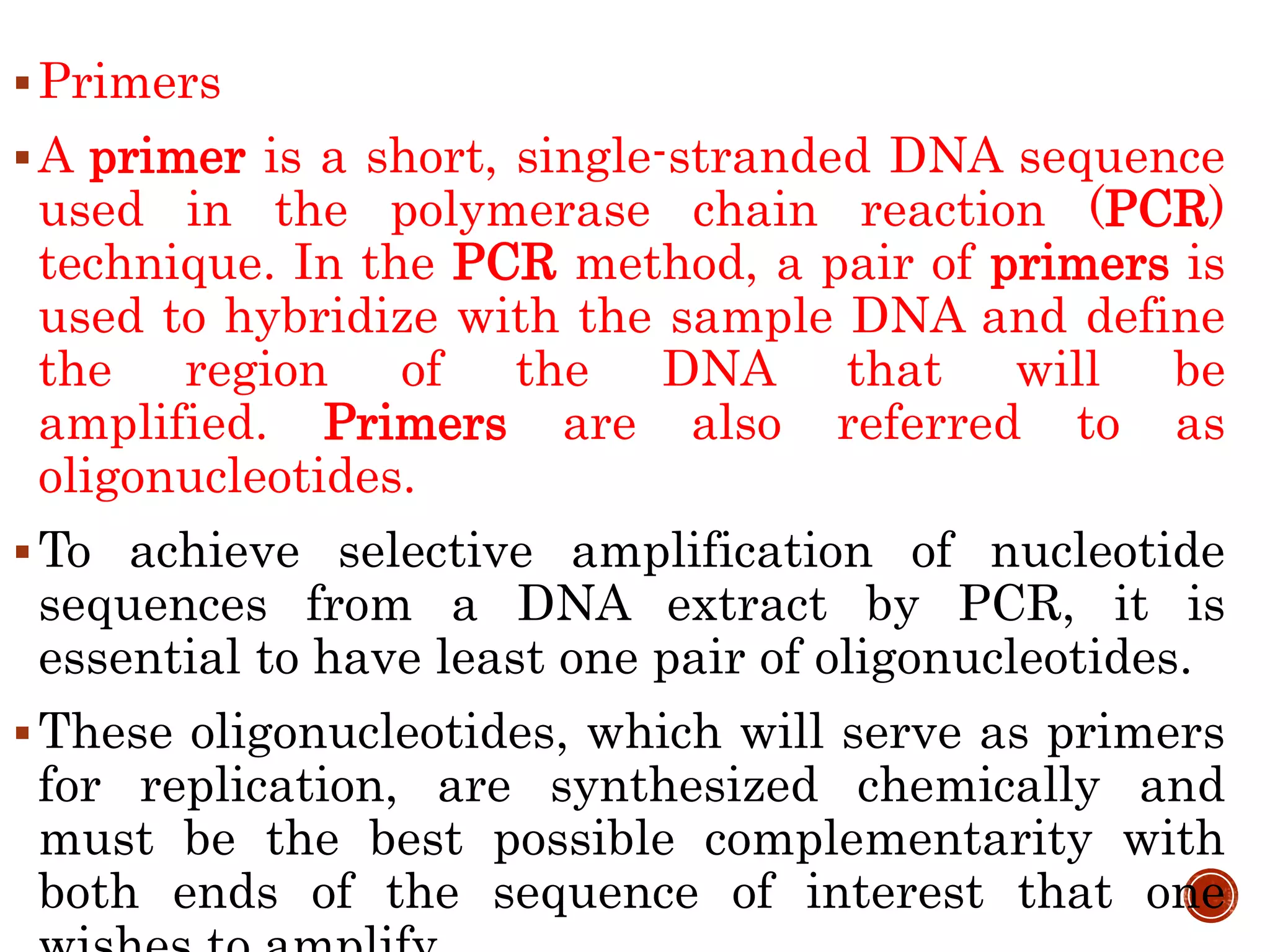 Pcr, Polymerase chain reaction principle of PCR, #PCR | PPTX