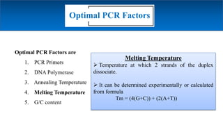 Polymerase chain reaction (PCR) | PPTX