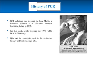 Polymerase chain reaction (PCR) | PPTX