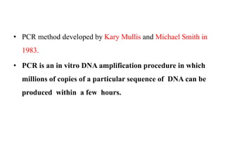 PCR.pptx | Genetics | Science