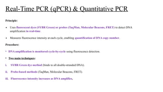 PCR(Polymerase chain reaction) and its types | PPTX