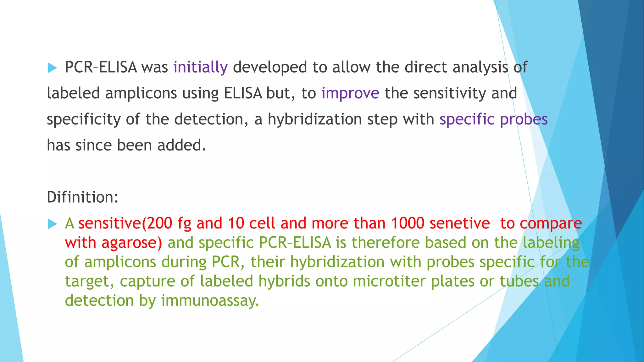 Pcr elisa | PPTX